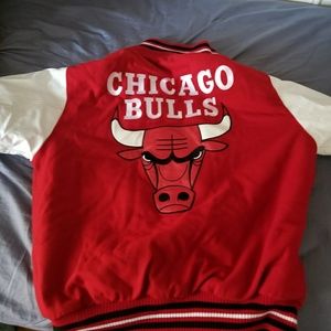 Jackets & Coats | Vintage Chicago Bulls Reversible Varsity Jacket ...