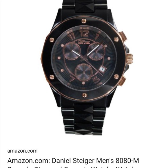 Accessories | Daniel Steiger Bravado Diamond Ceramic Watch | Poshmark