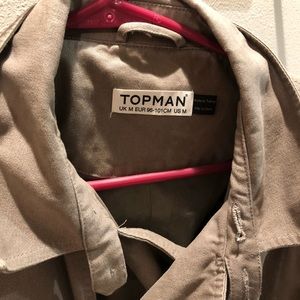 Topman | Jackets & Coats | Topman Khaki Coat Tan Medium | Poshmark