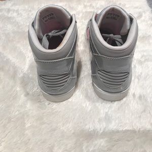 adidas | Shoes | Adidas Grey Hot Pink Hightop Sneakers Youth Sz 4 ...