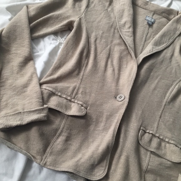 Converse | Jackets & Coats | Converse Tanbeige Sweatshirt Blazer Jacket ...