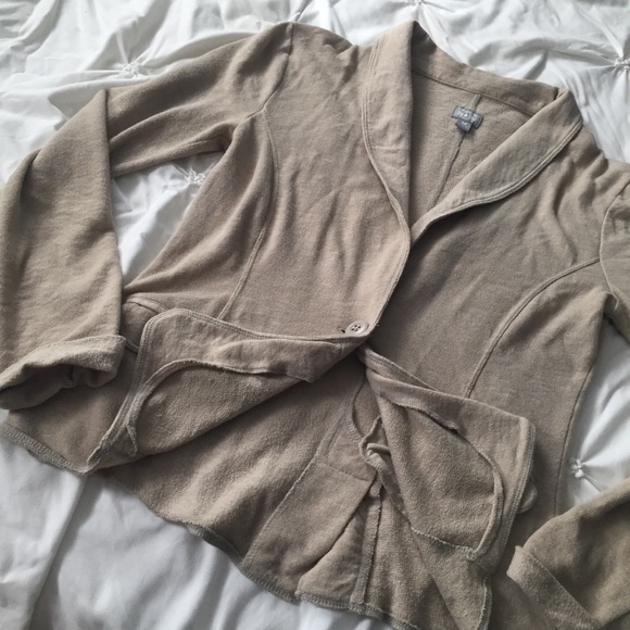 Converse | Jackets & Coats | Converse Tanbeige Sweatshirt Blazer Jacket ...