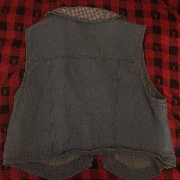 river ridge | Jackets & Coats | Vintage Flower Denim Vest | Poshmark