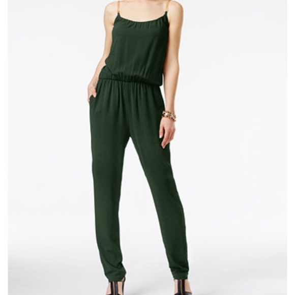 Michael kors jumpsuit olive store