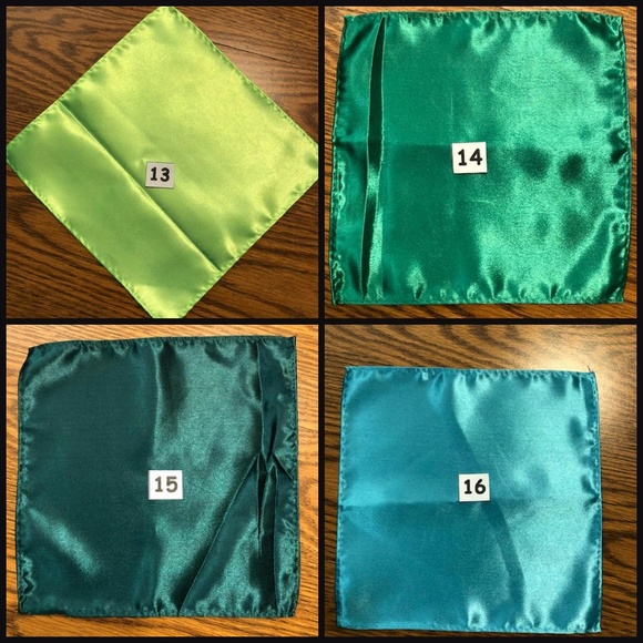 Hand Made | Accessories | Mens Satin Pocket Squares Various Colors ...