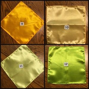 Hand Made | Accessories | Mens Satin Pocket Squares Various Colors ...