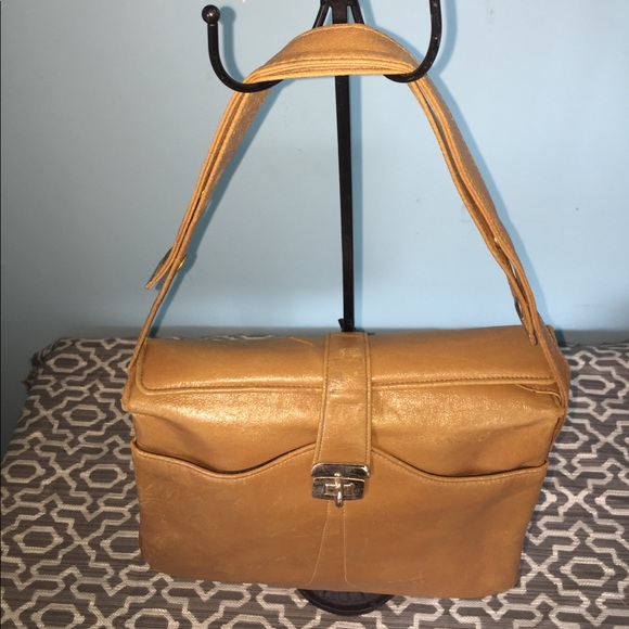 Bags | Vintage Camel Handbag W Adjustable Straps | Poshmark