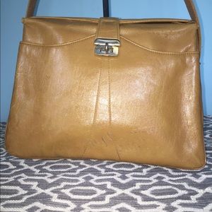 Bags | Vintage Camel Handbag W Adjustable Straps | Poshmark