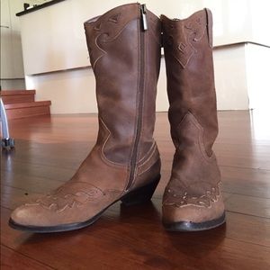 Reba | Shoes | Reba Brown Leather Boots | Poshmark