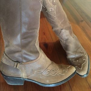 Reba | Shoes | Reba Brown Leather Boots | Poshmark