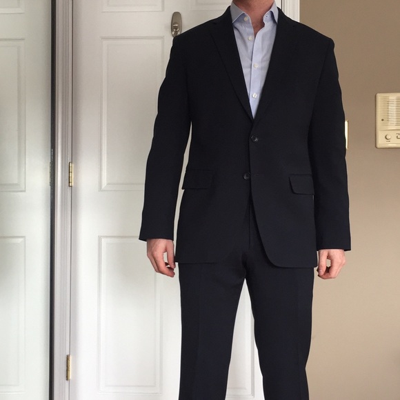 Banana Republic | Suits & Blazers | Tailored Fit Navy Suit Size 38s ...