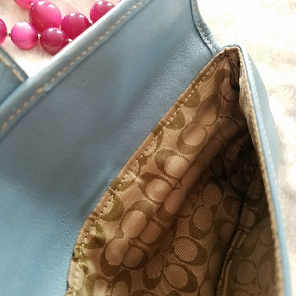 Coach | Bags | Blue Coach Wristlet | Poshmark