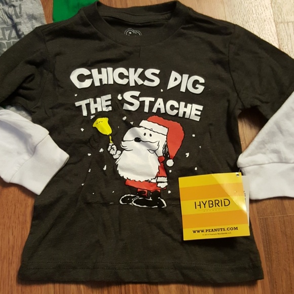 assorted | Shirts & Tops | 2 Holiday Boy Tshirt Snoopy Ninja Turtles ...