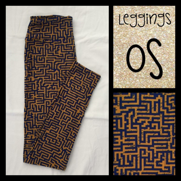 LuLaRoe | Pants & Jumpsuits | Nwt Lularoe Leggings Maze Print Os | Poshmark