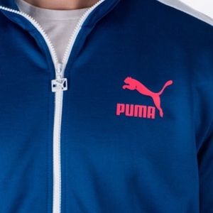 Puma | Jackets & Coats | New Puma T7 Track Jacket True Blue Mxl Nwt ...