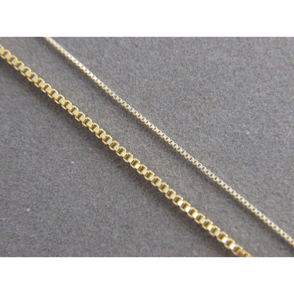 Accessories | 14k Solid Gold Box Chain 22 15mm Necklace New | Poshmark