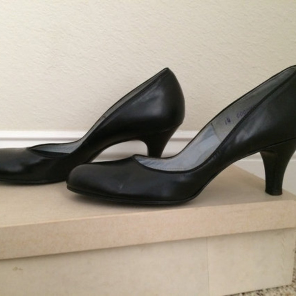 Vintage | Shoes | Authentic Vintage 4s Leather Pinup Heels | Poshmark
