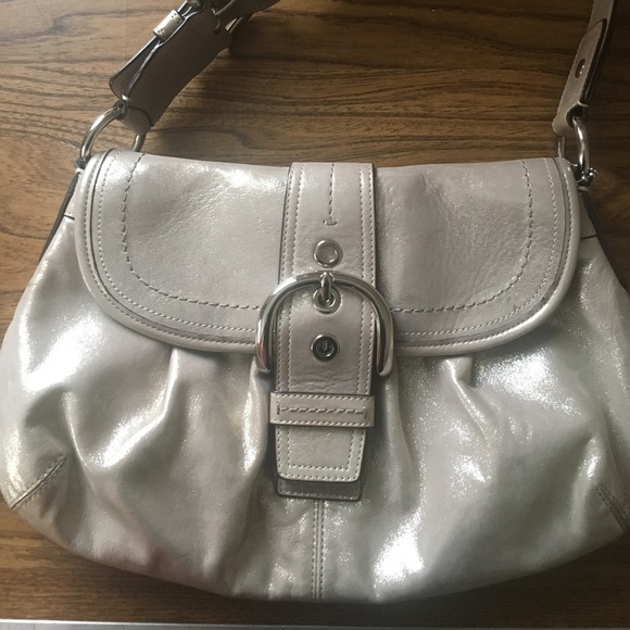 Coach | Bags | Coach No A159f1524 Champagne Shoulder Bag | Poshmark