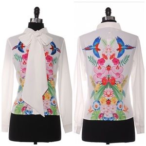 Tops | Vintage Caged Bird Blouse | Poshmark