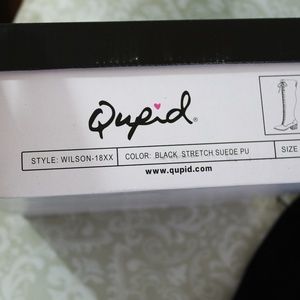 Qupid | Shoes | Qupid Black Stretch Suede Lace Up Boot | Poshmark