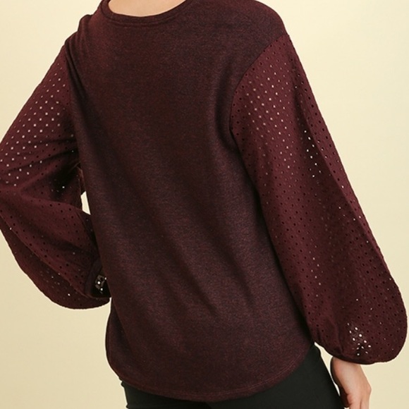 lovenote | Tops | S Left Balloon Long Statement Sleeve Blouse | Poshmark