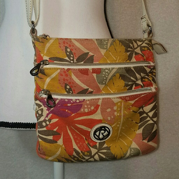 Relic | Bags | Tropical Floral Print Relic Crossbody Purse Euc | Poshmark