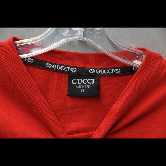Gucci | Shirts | Vintage Mens Red Gucci Shirt Xl | Poshmark