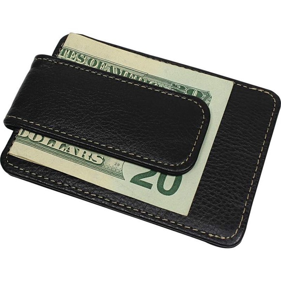 MAXAM™ | Accessories | Genuine Leather Magnetic Money Clip Wallet ...