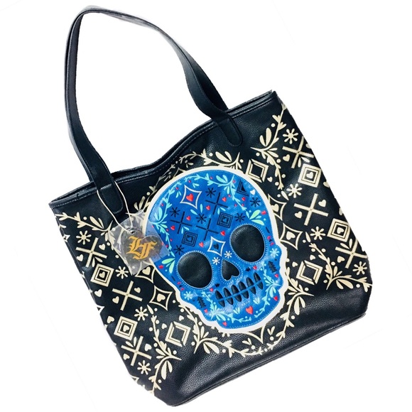 Loungefly | Bags | New Loungefly Blue Sugar Skull Bag | Poshmark