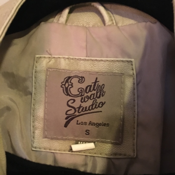 Studio | Jackets & Coats | Cat Walk Studio Foleather Jacket Tan Size S ...