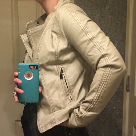 Studio | Jackets & Coats | Cat Walk Studio Foleather Jacket Tan Size S ...