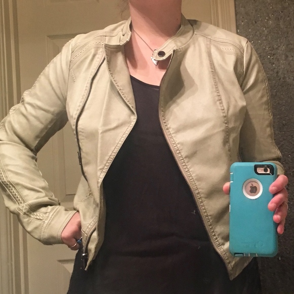 Studio | Jackets & Coats | Cat Walk Studio Foleather Jacket Tan Size S ...