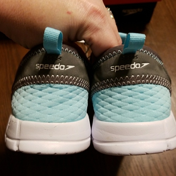 Speedo | Shoes | Speedo Hybrid Watercoss Gray Blue Shoe Nwt | Poshmark