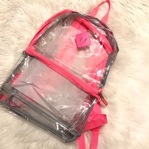 Eastsport | Bags | Clear Pink Backpack | Poshmark
