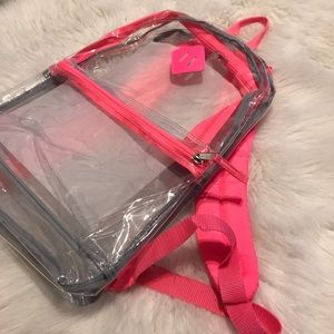 Eastsport | Bags | Clear Pink Backpack | Poshmark