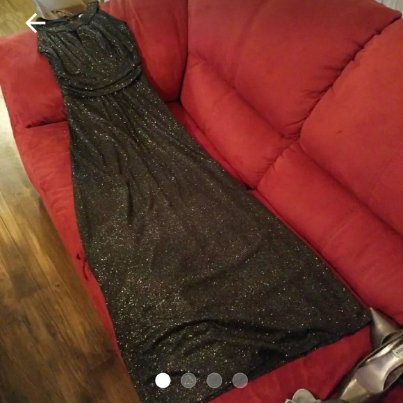 Sweet Dreams | Dresses | Long Sparkle Midnight Blue Black Maxi Gown ...