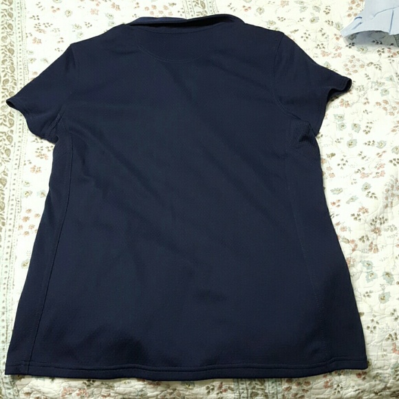 L.L. Bean | Tops | Navy Blue Workout Shirt With Pocket | Poshmark