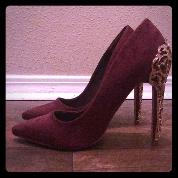 Shoes | Super Cute Maroon Heels | Poshmark