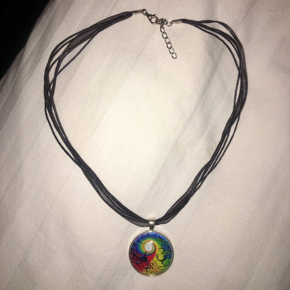 Beautiful Tree Of Life With Om Symbol Necklace - Gem