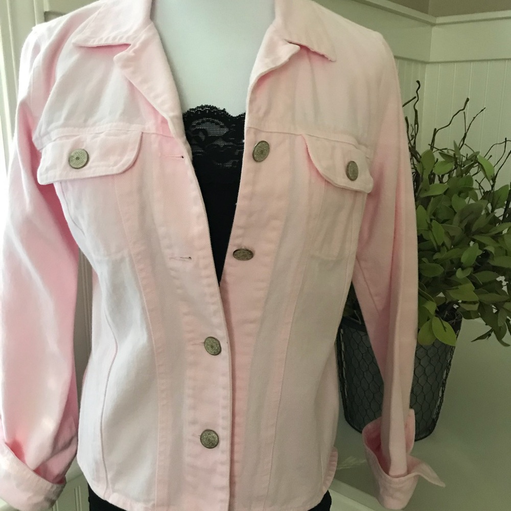Cabi Pink Denium Jacket - Gem