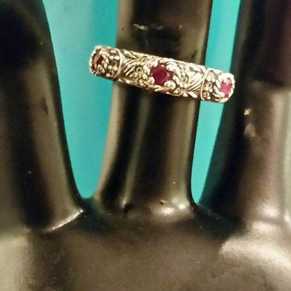 Judith Ripka | Jewelry | Judith Ripka Silver And Ruby Cz Stones | Poshmark