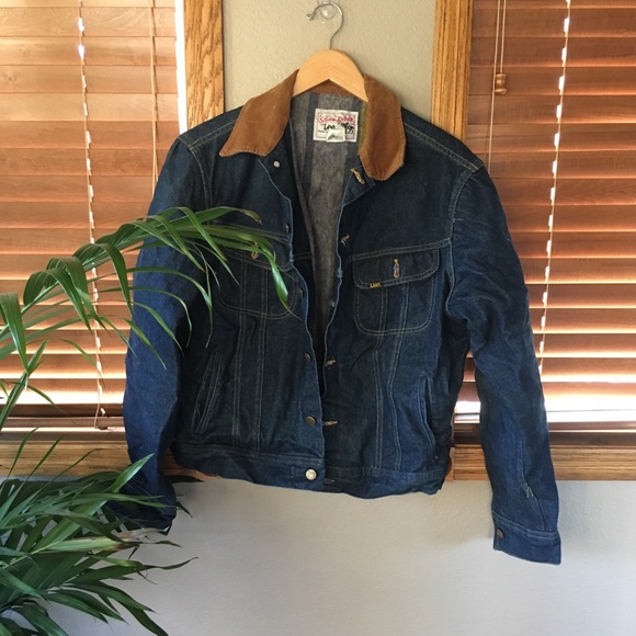 Jackets & Coats | Vintage Felt Lined Lee Denim Jacket | Poshmark