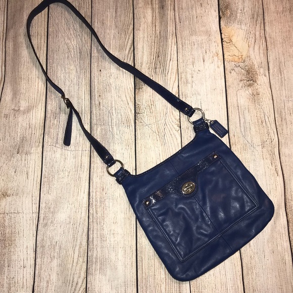 Coach | Bags | Coach Crossbody Purse In Blue | Poshmark