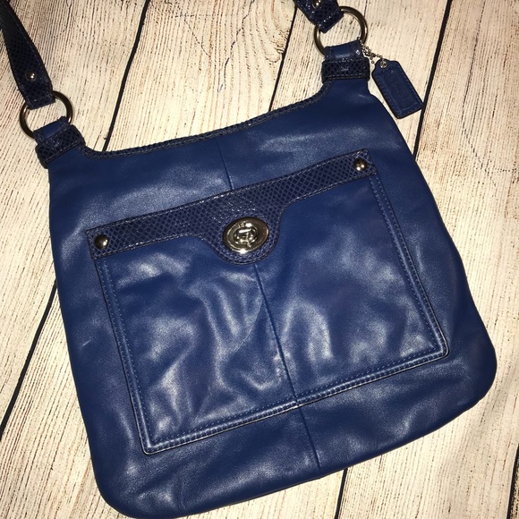 Coach | Bags | Coach Crossbody Purse In Blue | Poshmark