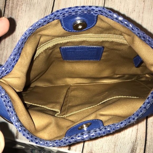 Coach | Bags | Coach Crossbody Purse In Blue | Poshmark