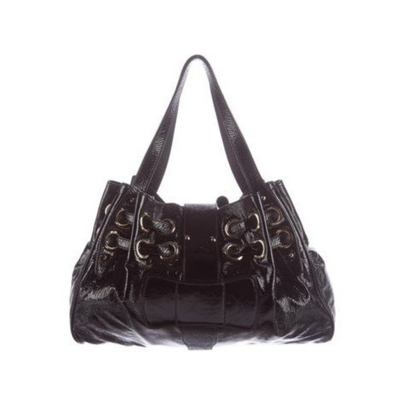 Jimmy Choo | Bags | Jimmy Choo Ramona Patent Leather Shopper Bag Black ...