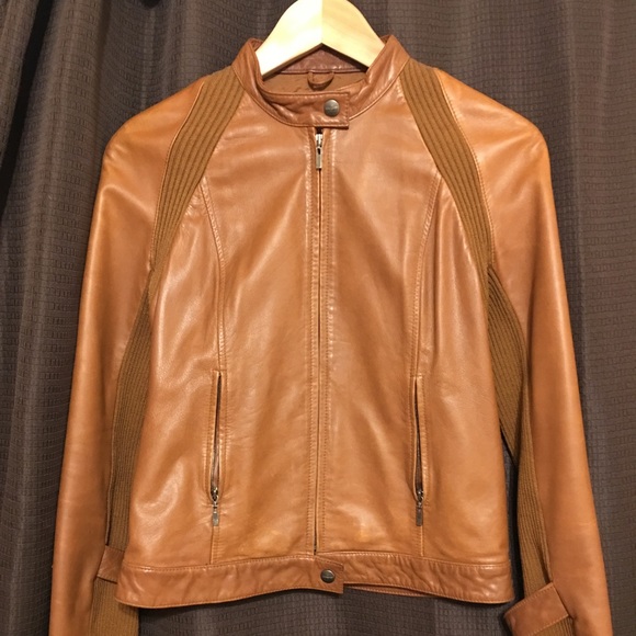 Jackets & Coats | Saddle Brown Color Genuine Leather Moto Jacket | Poshmark
