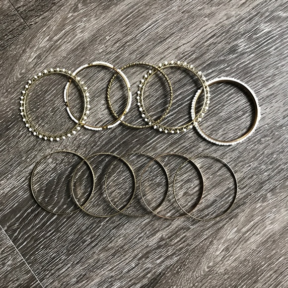 Jewelry | Set Of Brass Bangle Bracelets | Poshmark