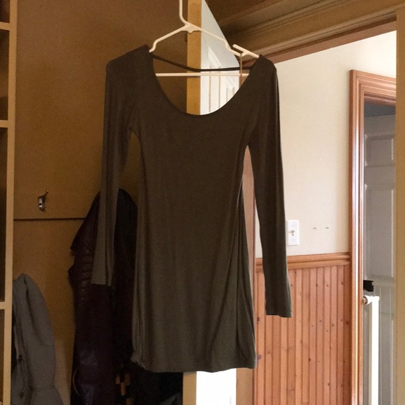 Tobi | Dresses | Dark Green Open Back Tobi Dress | Poshmark