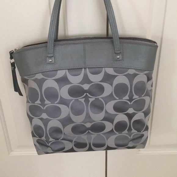 Coach | Bags | Coach Grey Handbag | Poshmark